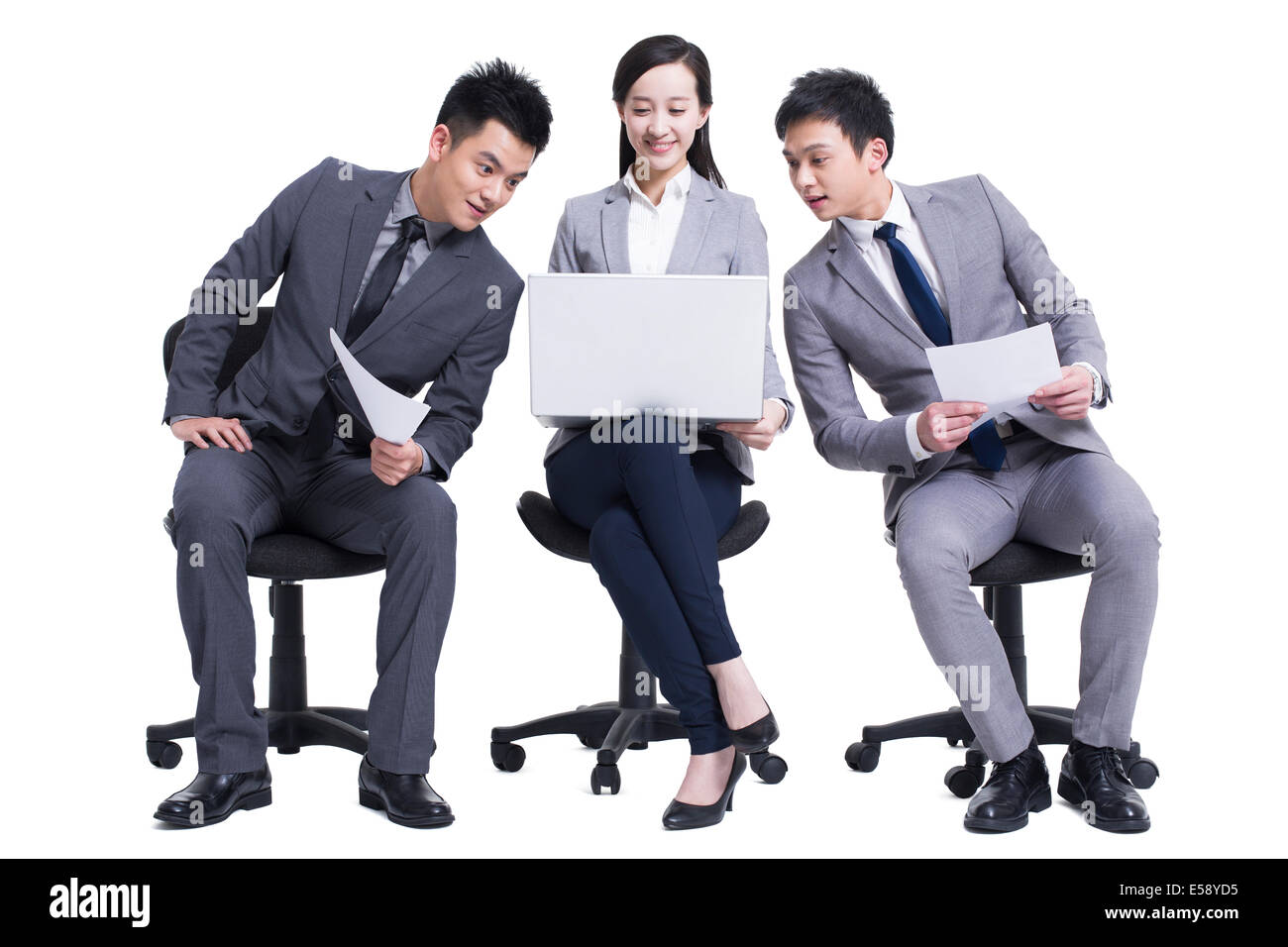 Chinese candidates waiting for interview Stock Photo - Alamy