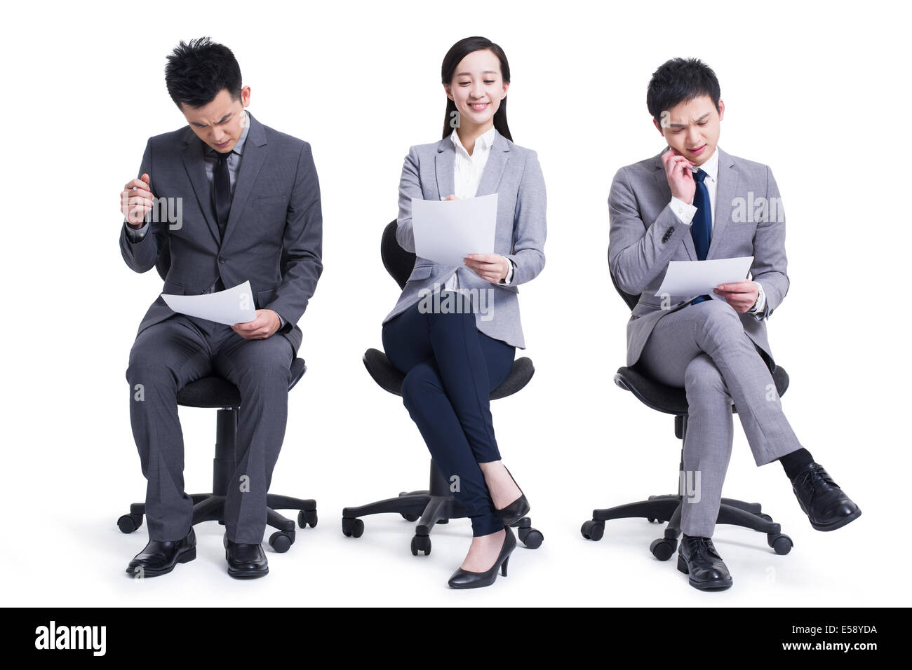 Candidates taking written examination Stock Photo - Alamy