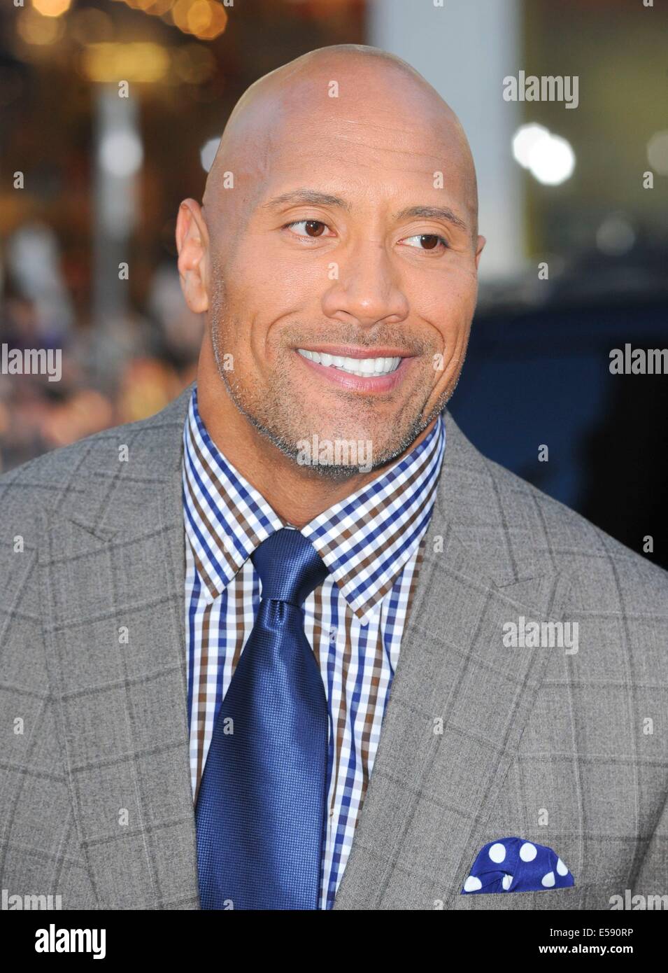 Los Angeles, CA, USA. 23rd July, 2014. Dwayne Johnson at arrivals for ...