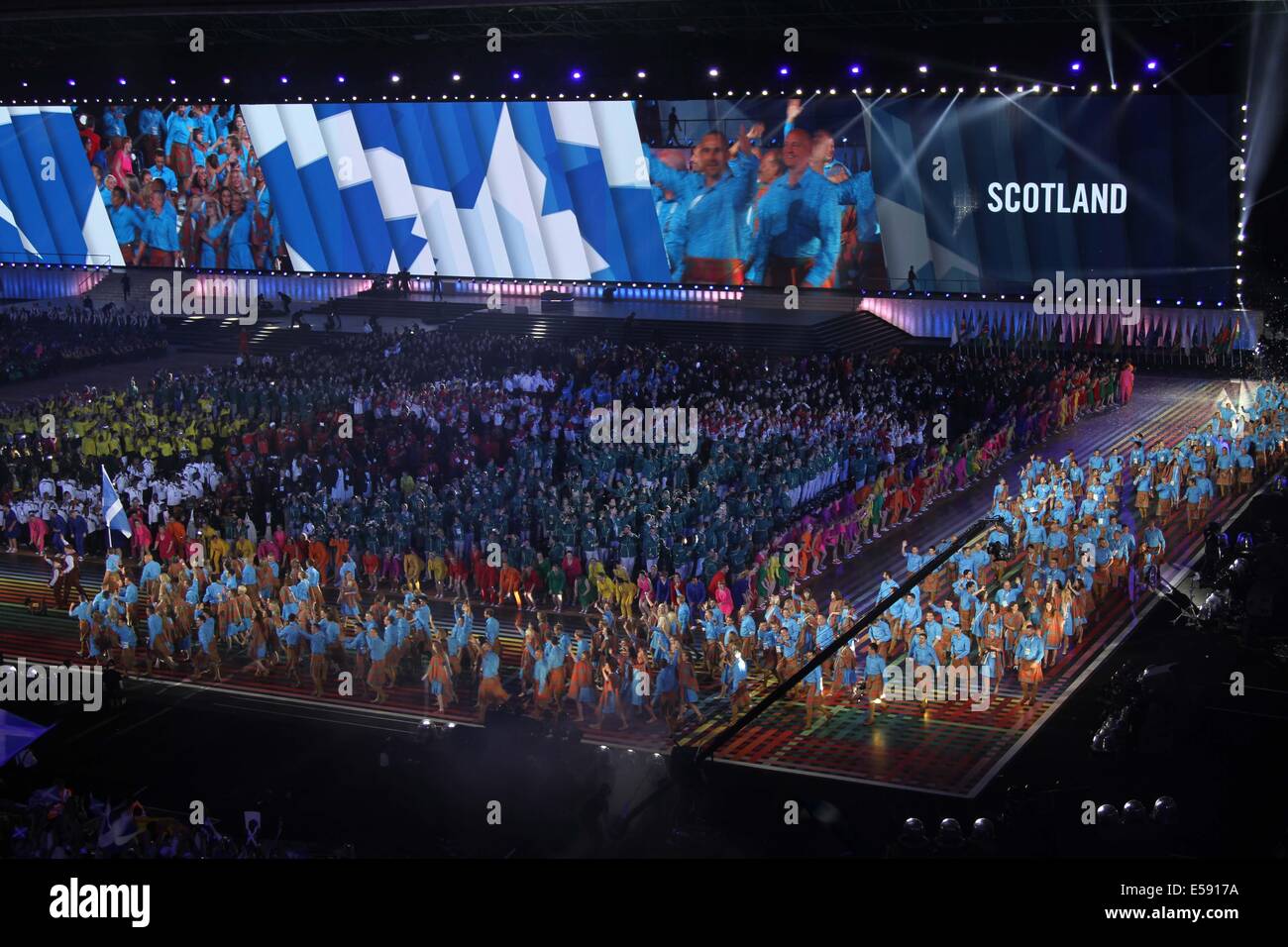 2014 commonwealth games opening ceremony hi-res stock photography and ...