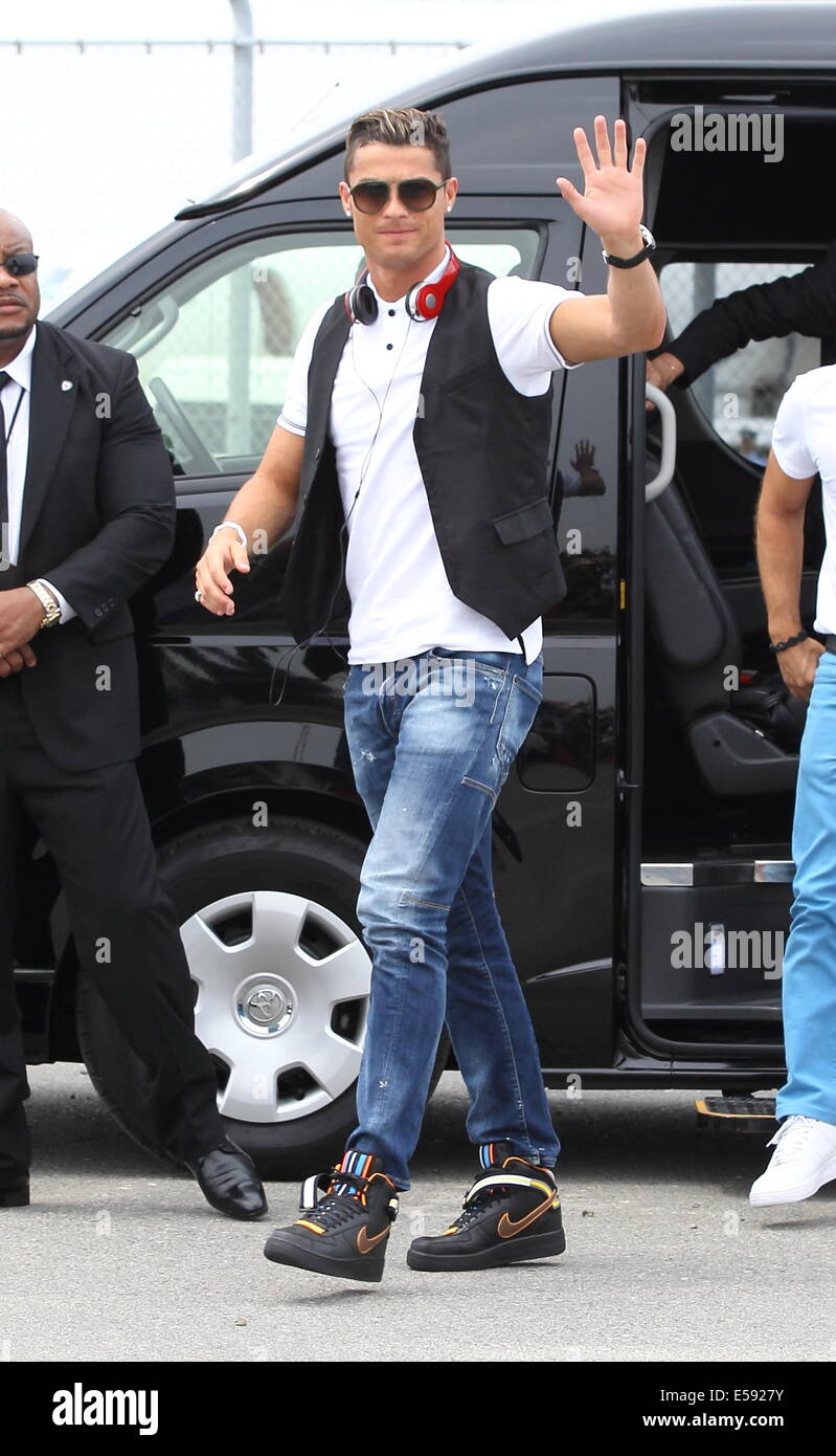 Aichi, Japan. 23rd July, 2014. Portuguese football player Cristiano ...