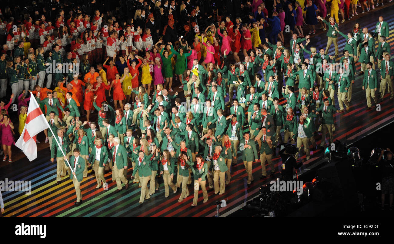 NORTHERN IRELAND TEAM ENTER TH COMMONWEALTH GAMES 2014 GLASG CELTIC ...