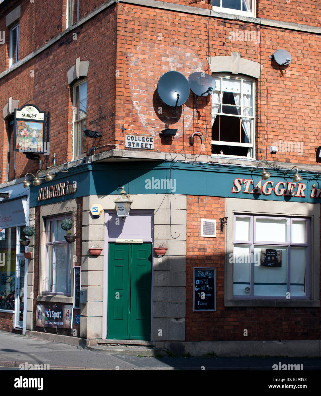 The Stagger Inn, London Road, Grantham, Lincolnshire, England, UK Stock ...