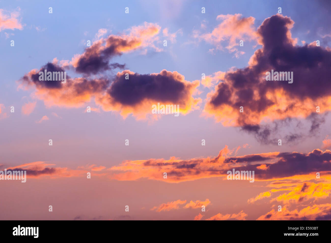 Dramatic sunset over the sea. Sky background texture Stock Photo - Alamy