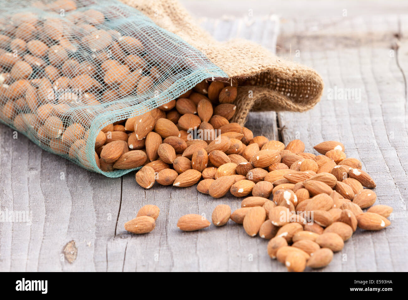 Almonds on table hi-res stock photography and images - Alamy
