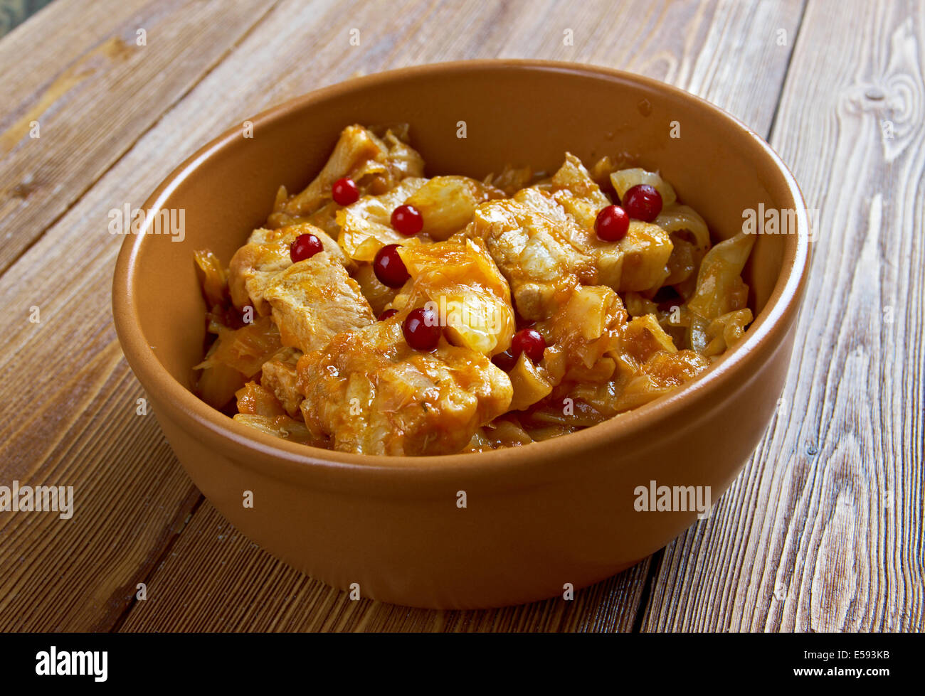 Bigos - traditional meat and cabbage stew typical of Polish, Lithuanian ...
