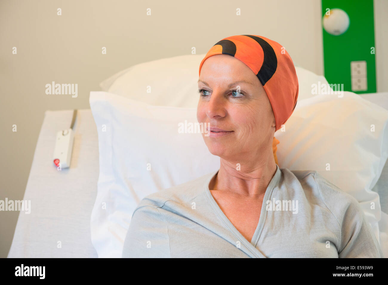 Patient receiving out-patient chemotherapy treatment Stock Photo - Alamy