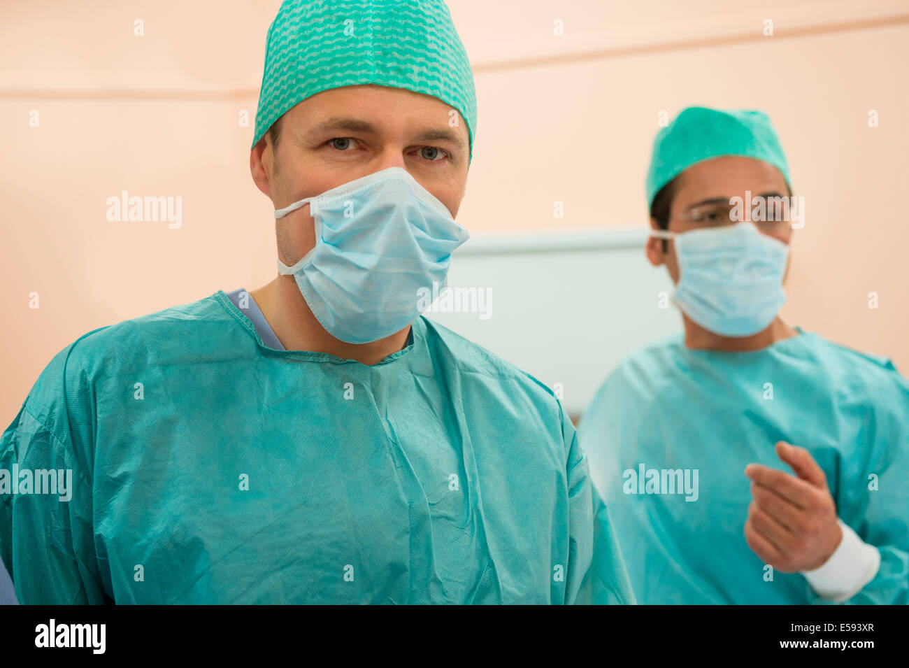 Two male surgeons in an operating room Stock Photo - Alamy