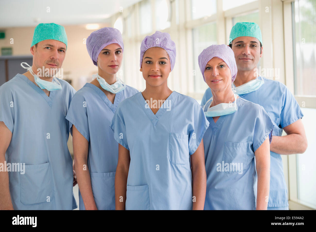 Portrait of a medical team Stock Photo - Alamy