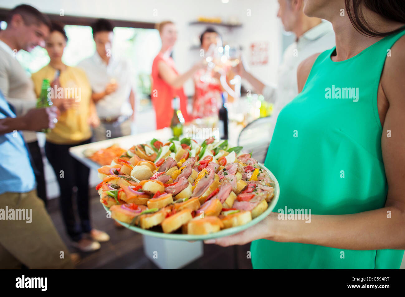 Young woman tray full hi-res stock photography and images - Alamy