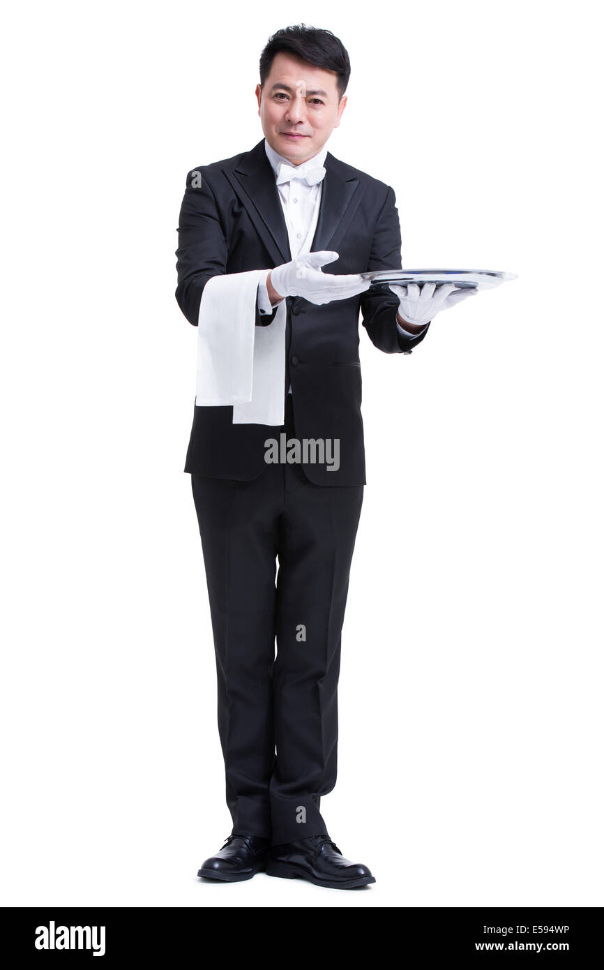 One man serving Cut Out Stock Images & Pictures - Alamy