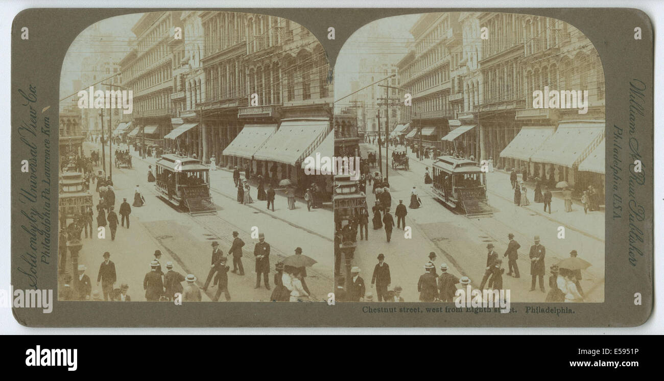 Chestnut Street, West from Eighth Street, Philadelphia Stock Photo - Alamy