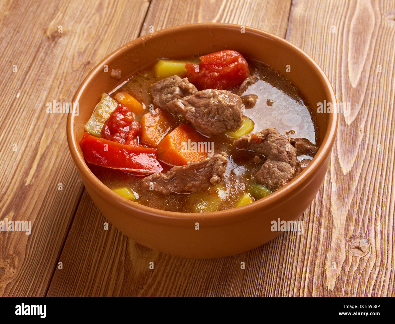 Old fashioned beef stew .homemade American beef stew.country cuisine ...