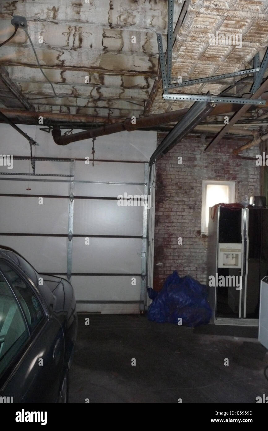 A view from the first floor of a building, looking south, possibly ...