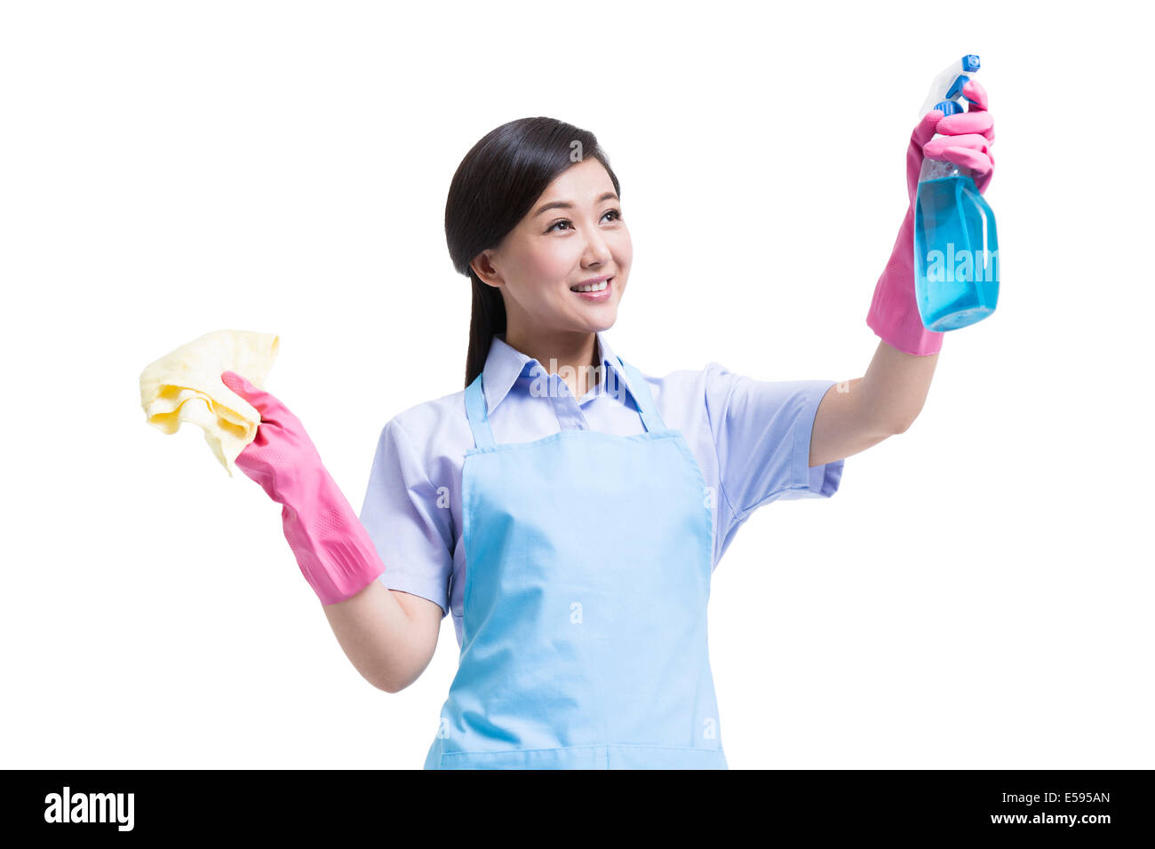 Janitorial staff cleaning Stock Photo - Alamy