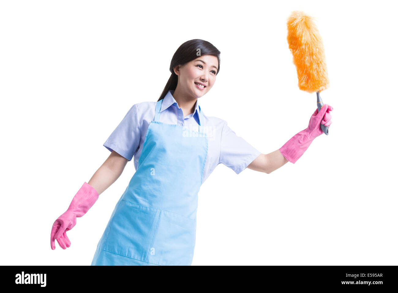 Janitorial staff cleaning Stock Photo - Alamy