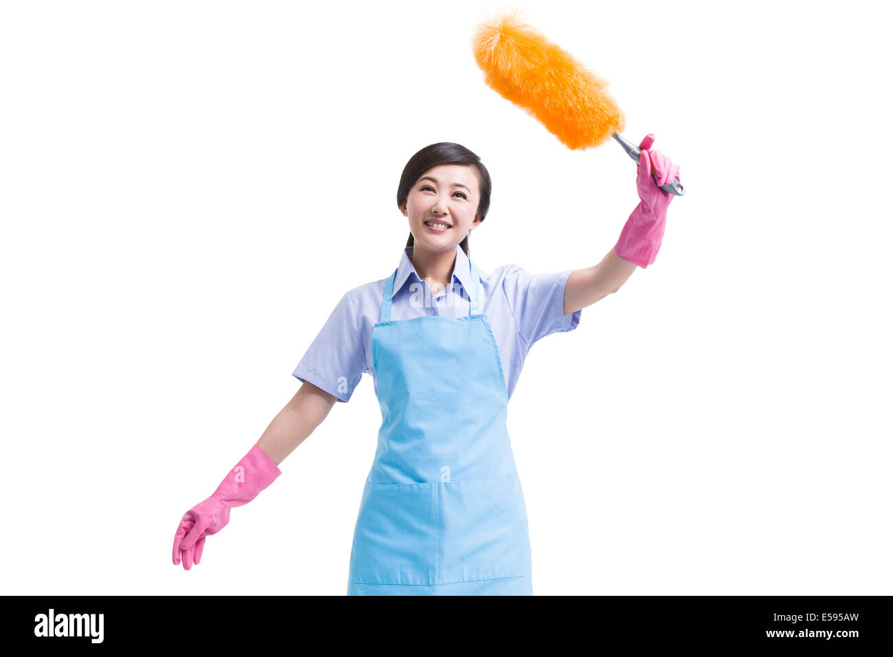 Janitorial staff cleaning Stock Photo - Alamy