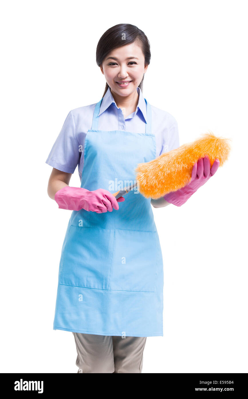 Janitorial staff cleaning Stock Photo - Alamy