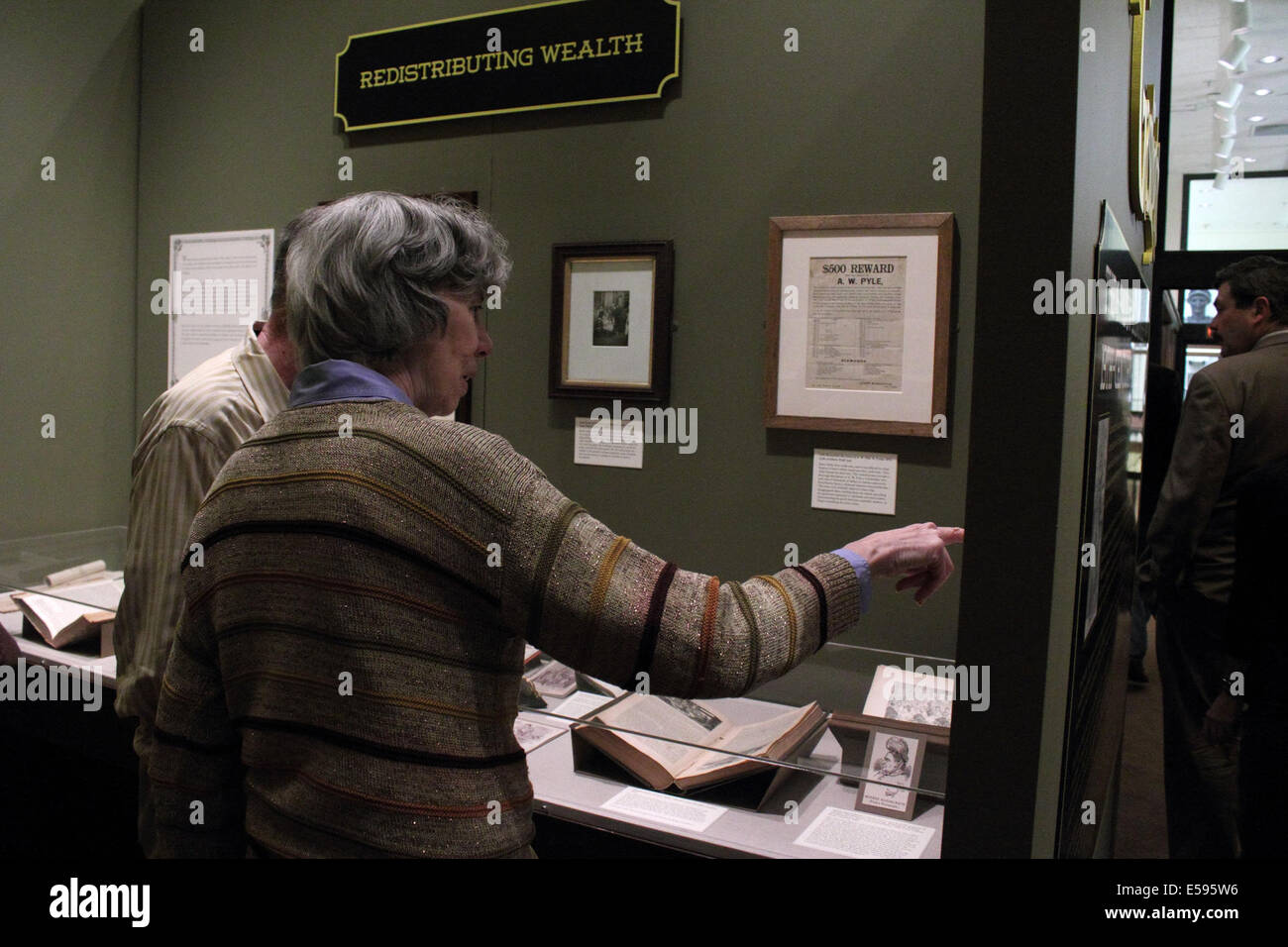 A photographic or historical depiction of a gaslight reception ...