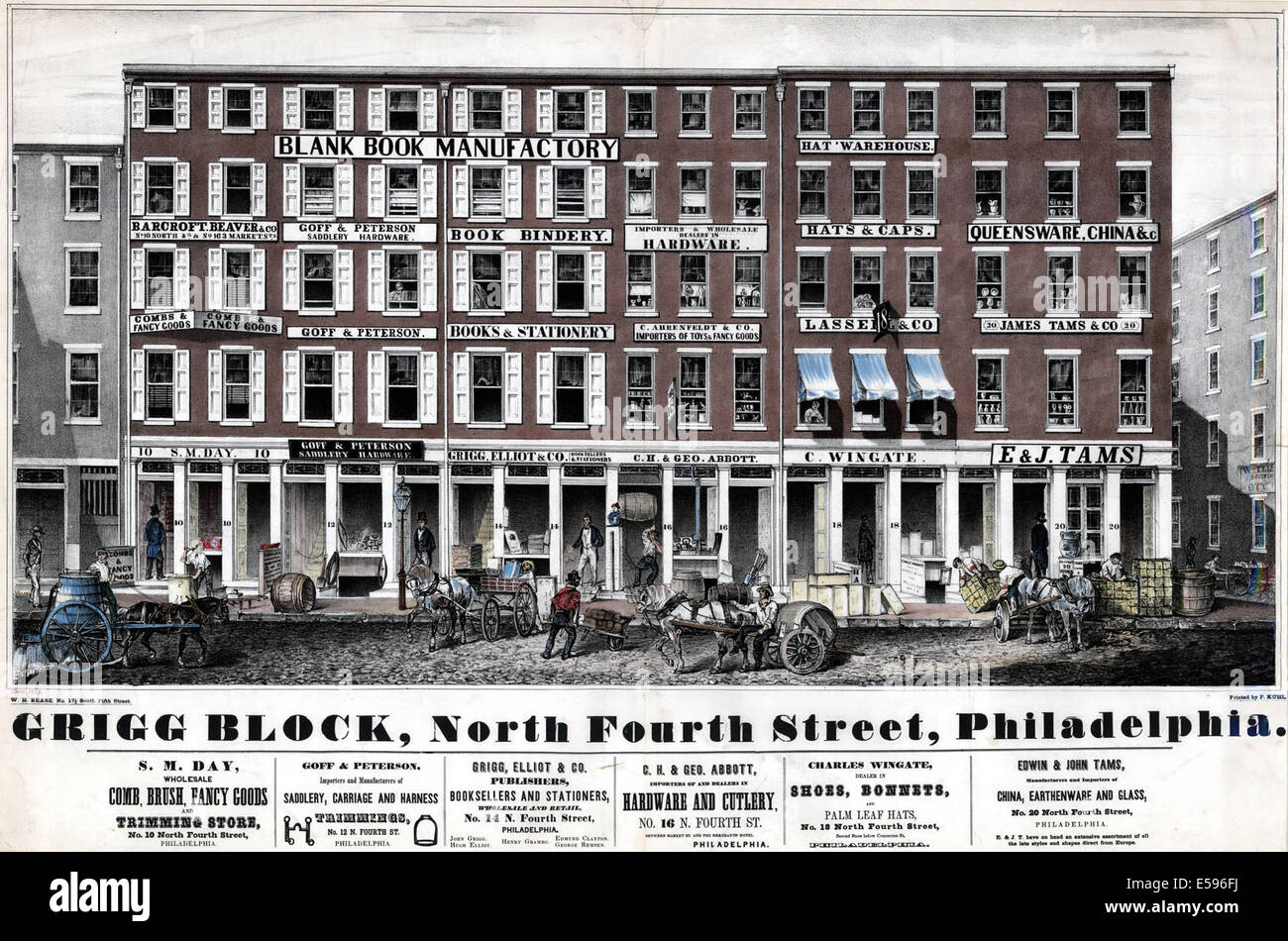 Commercial streets philadelphia hi-res stock photography and images - Alamy
