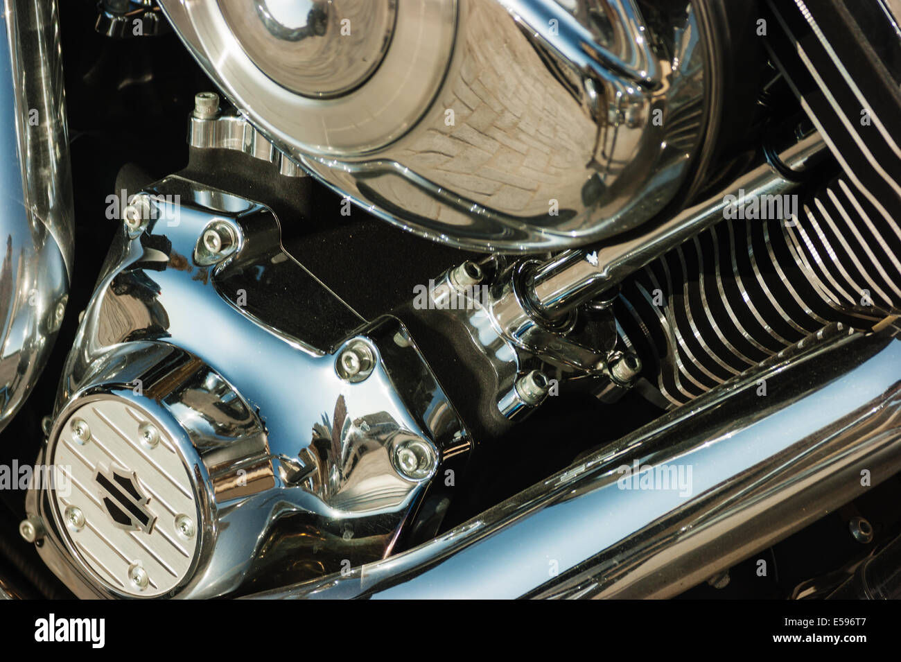 close-up motorcycle engine Stock Photo - Alamy