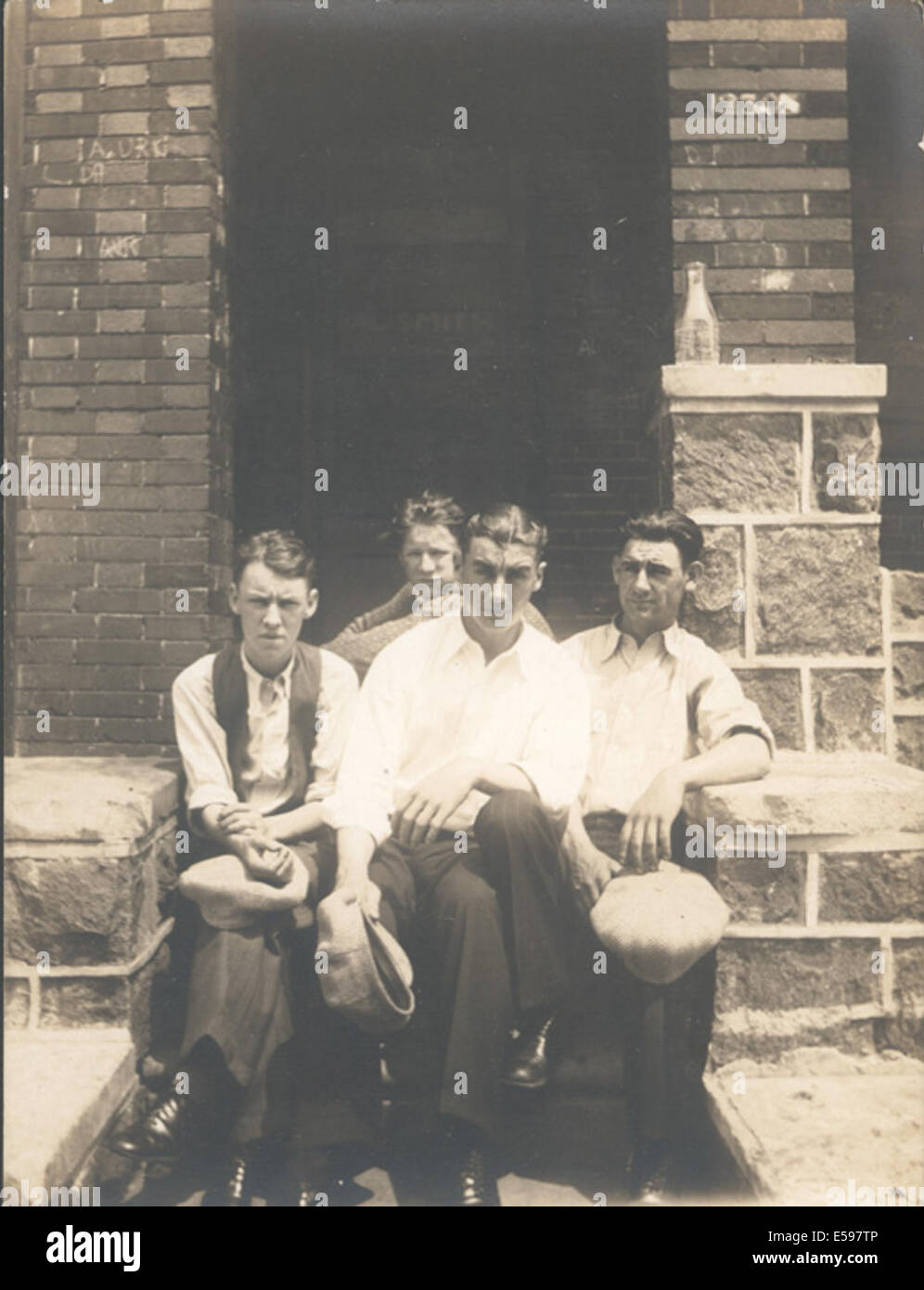 A photographic group portrait captured by John Frank Keith in ...