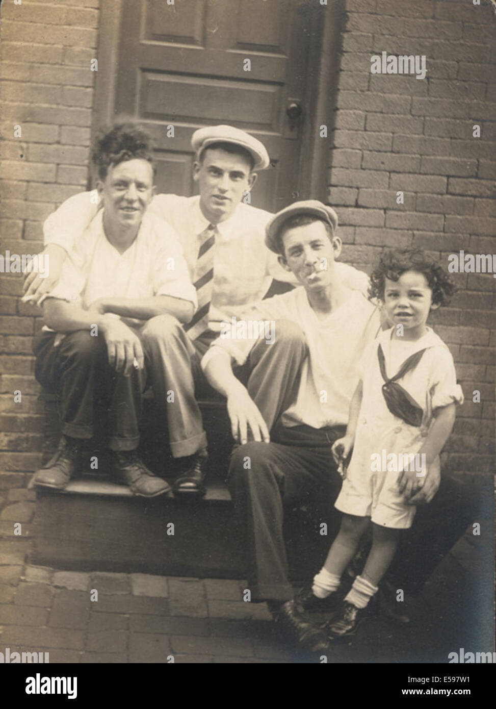 A group portrait taken by John Frank Keith, showing individuals in a ...