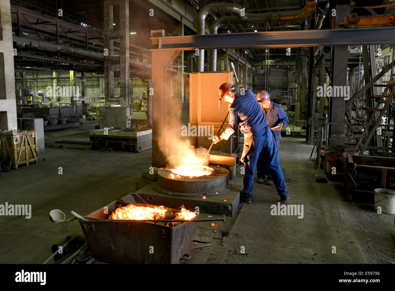 Blast furnace workers hi-res stock photography and images - Alamy