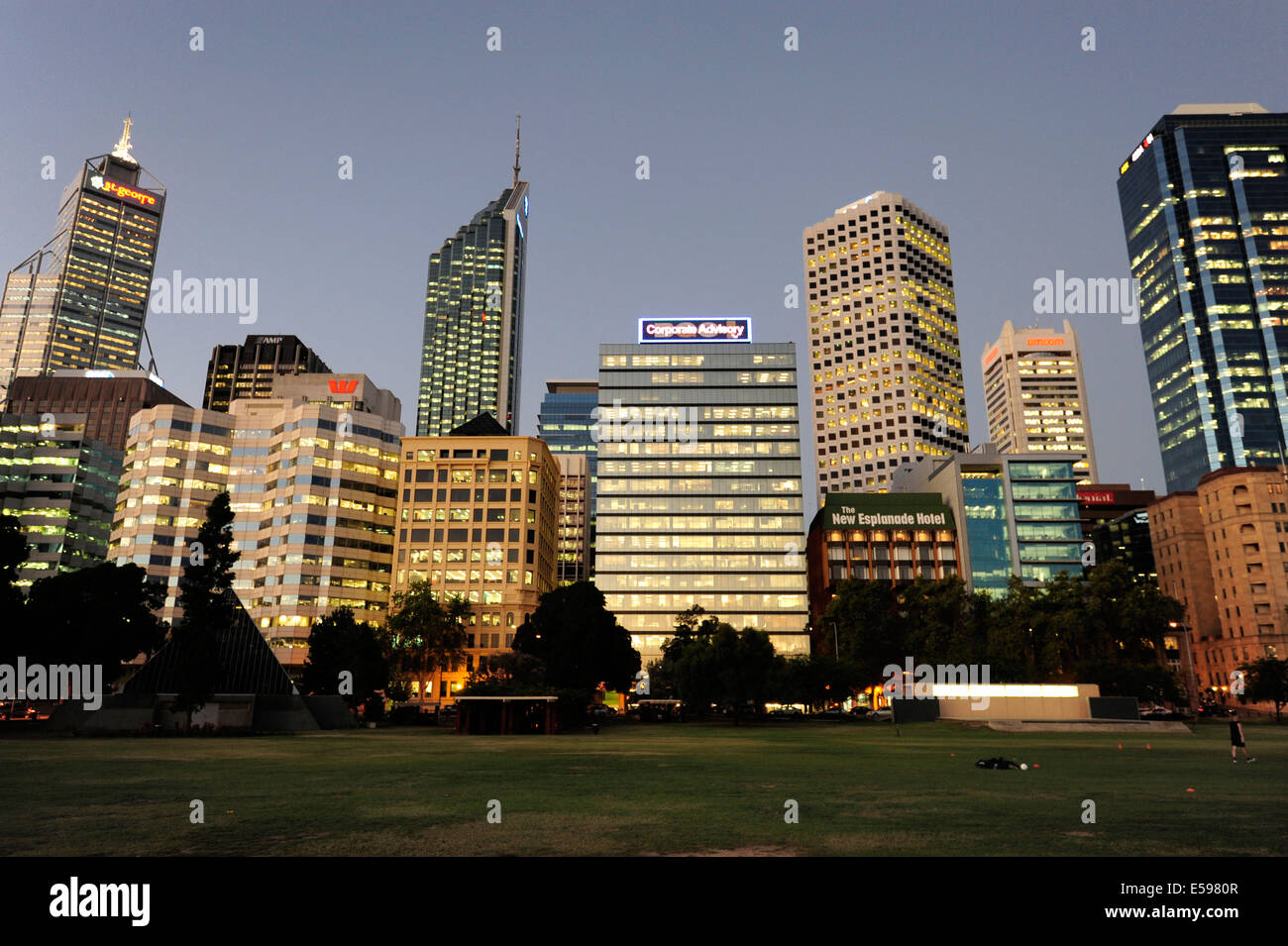 Perth skyline with color buildings hi-res stock photography and images ...