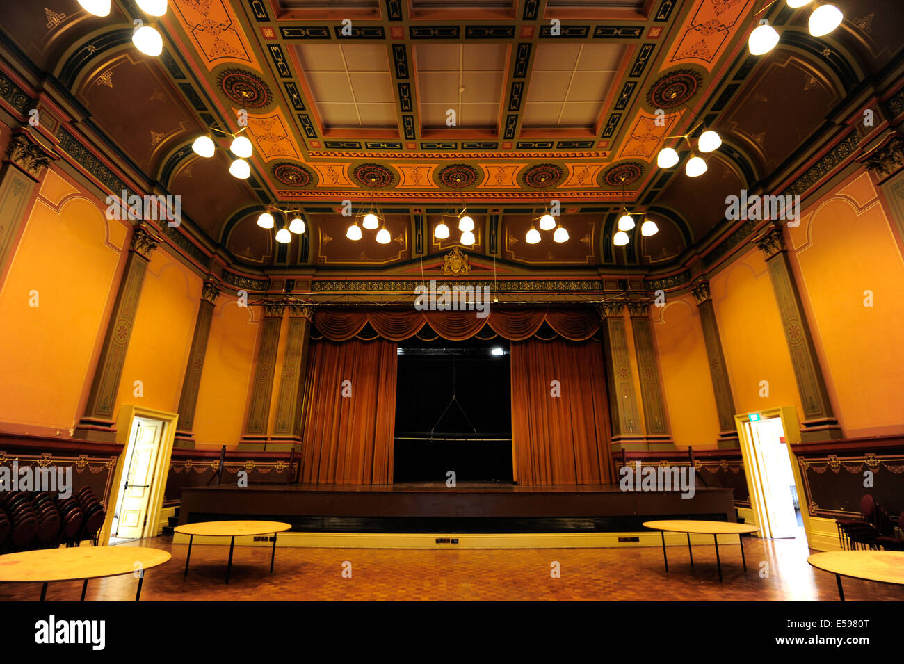 Australia, Perth, Fremantle, interior of Fremantle Town Hall Stock ...