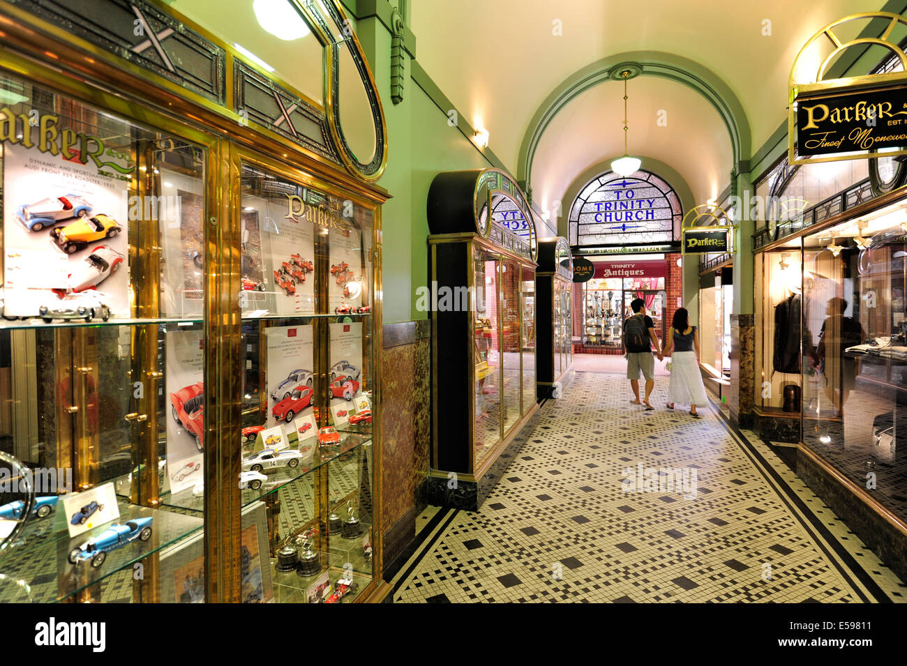 Australia, Perth, central business district, Trinity Arcade Stock Photo ...