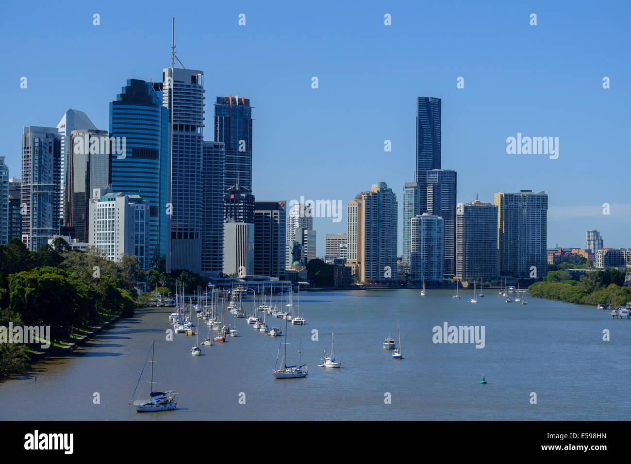 Brisbane views at Kangaroo Point Stock Photo - Alamy