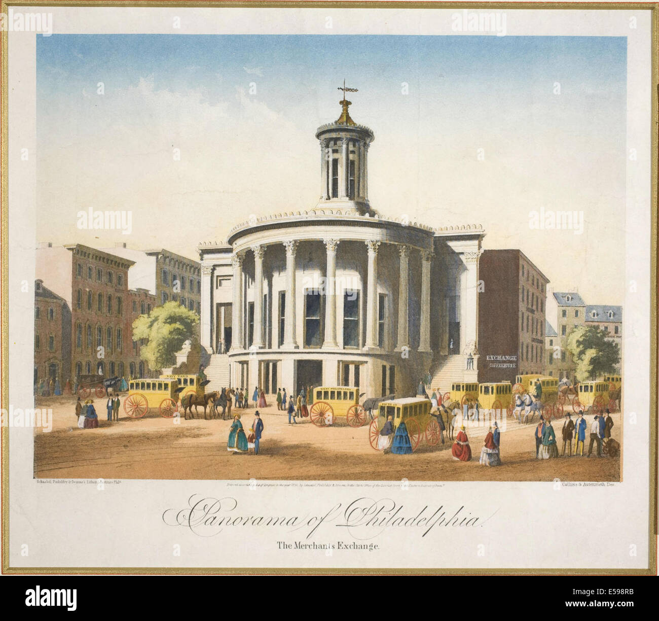 Vintage panorama of philadelphia hi-res stock photography and images ...