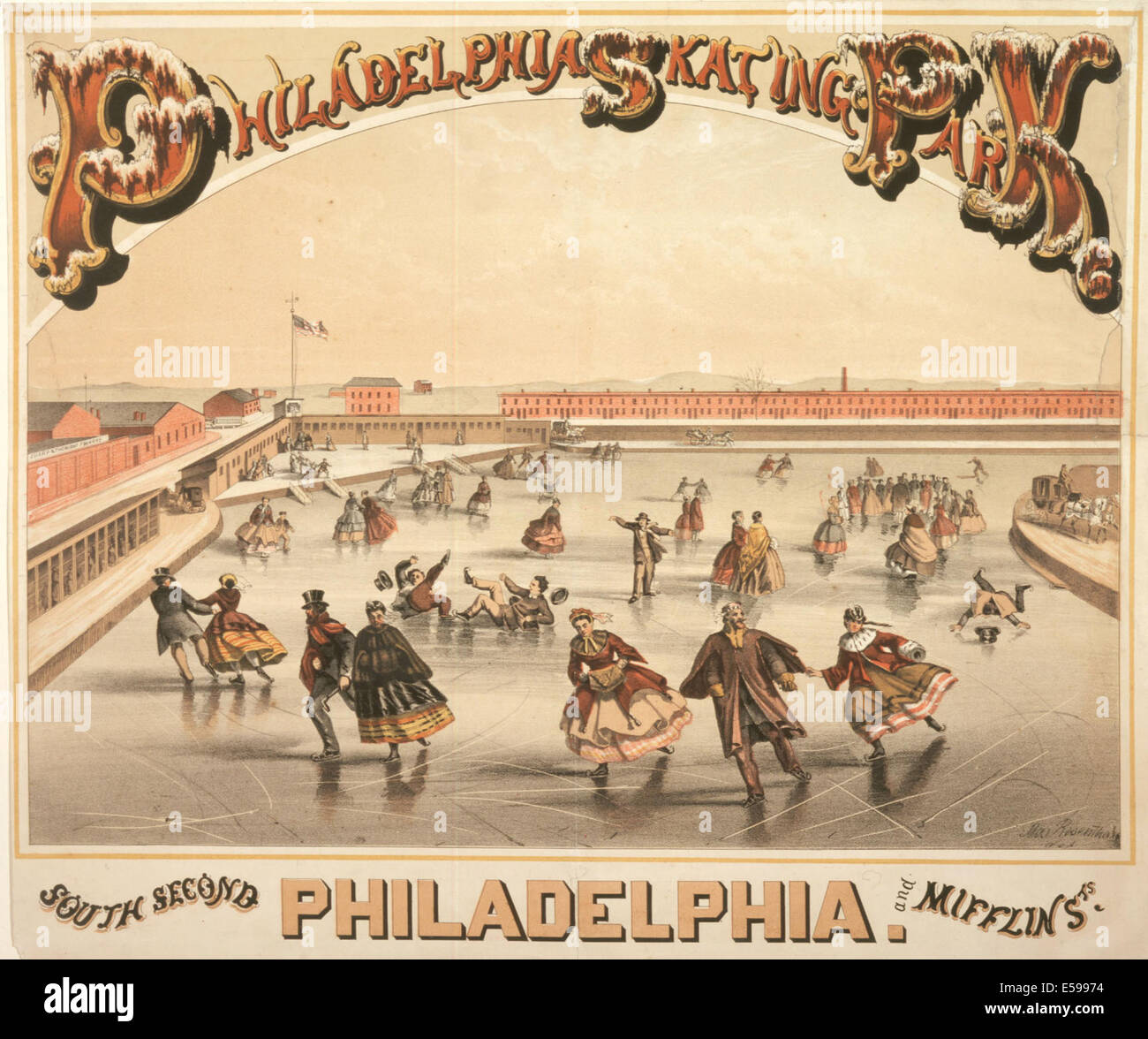 Philadelphia ice skating rink hi-res stock photography and images - Alamy