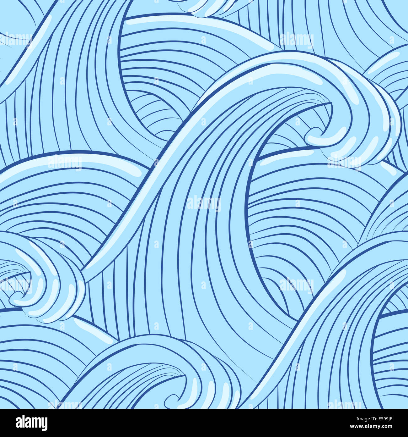 seamless ocean waves background Stock Photo - Alamy