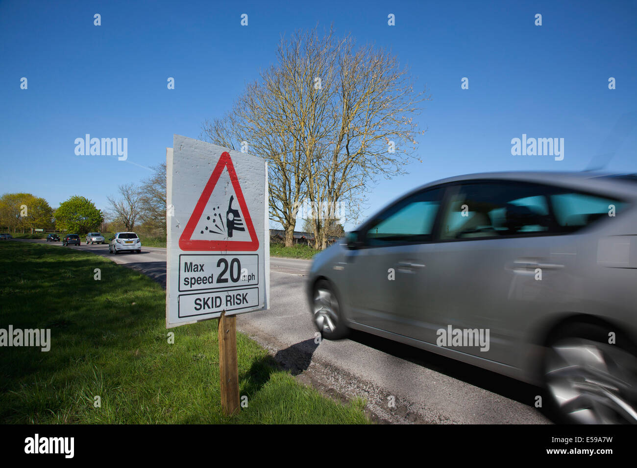 British warning road signs hi-res stock photography and images - Alamy