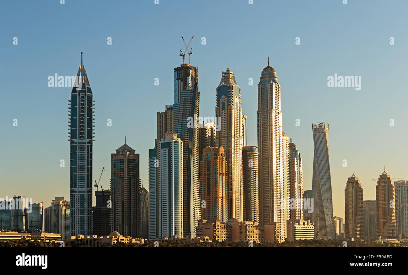 DUBAI, UAE - NOVEMBER 7: General view of the Dubai Marina, on November ...
