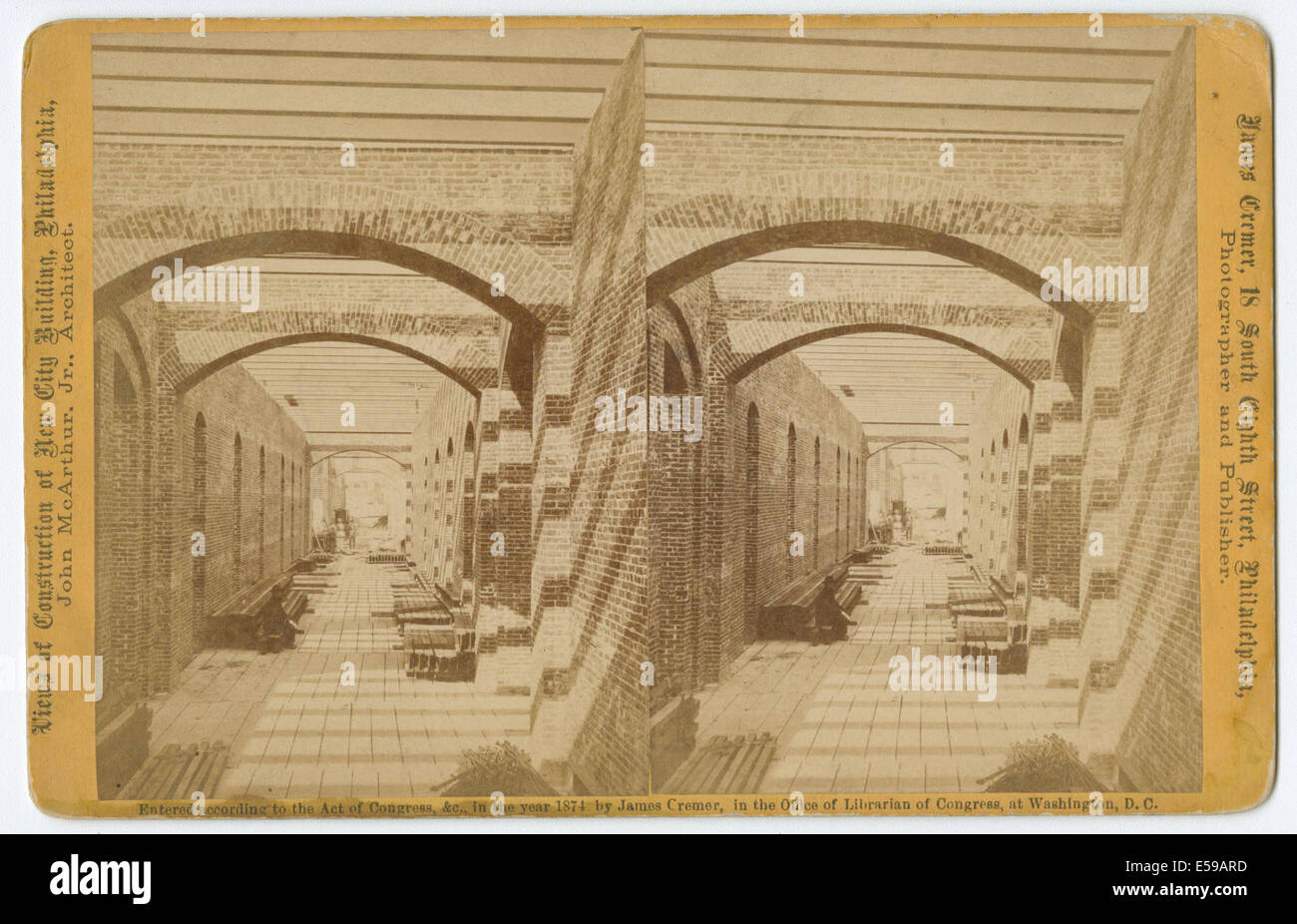 View of Construction of New City Building, Philadelphia Stock Photo - Alamy