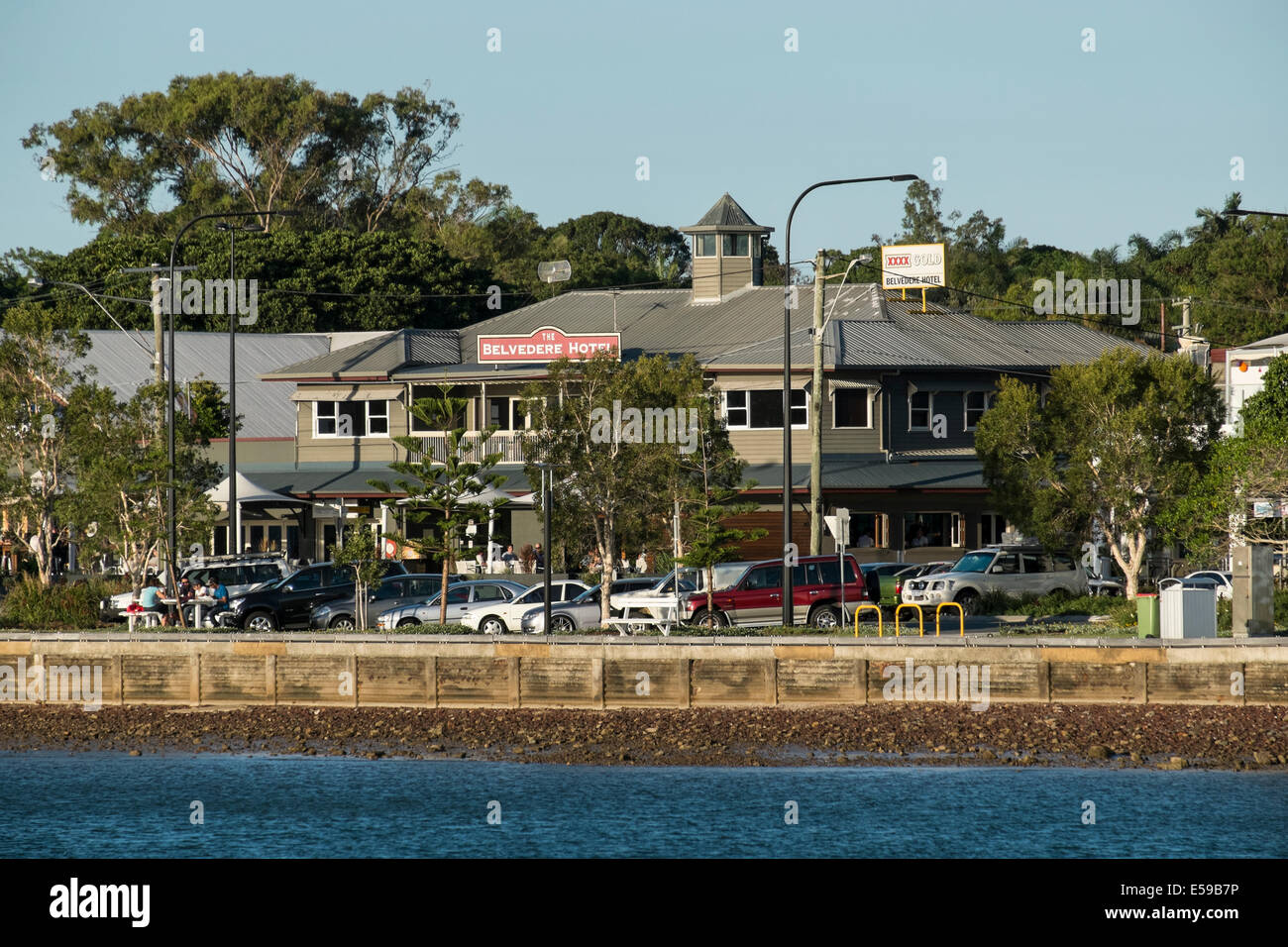 The Belvedere Hotel at Woody Point Stock Photo - Alamy