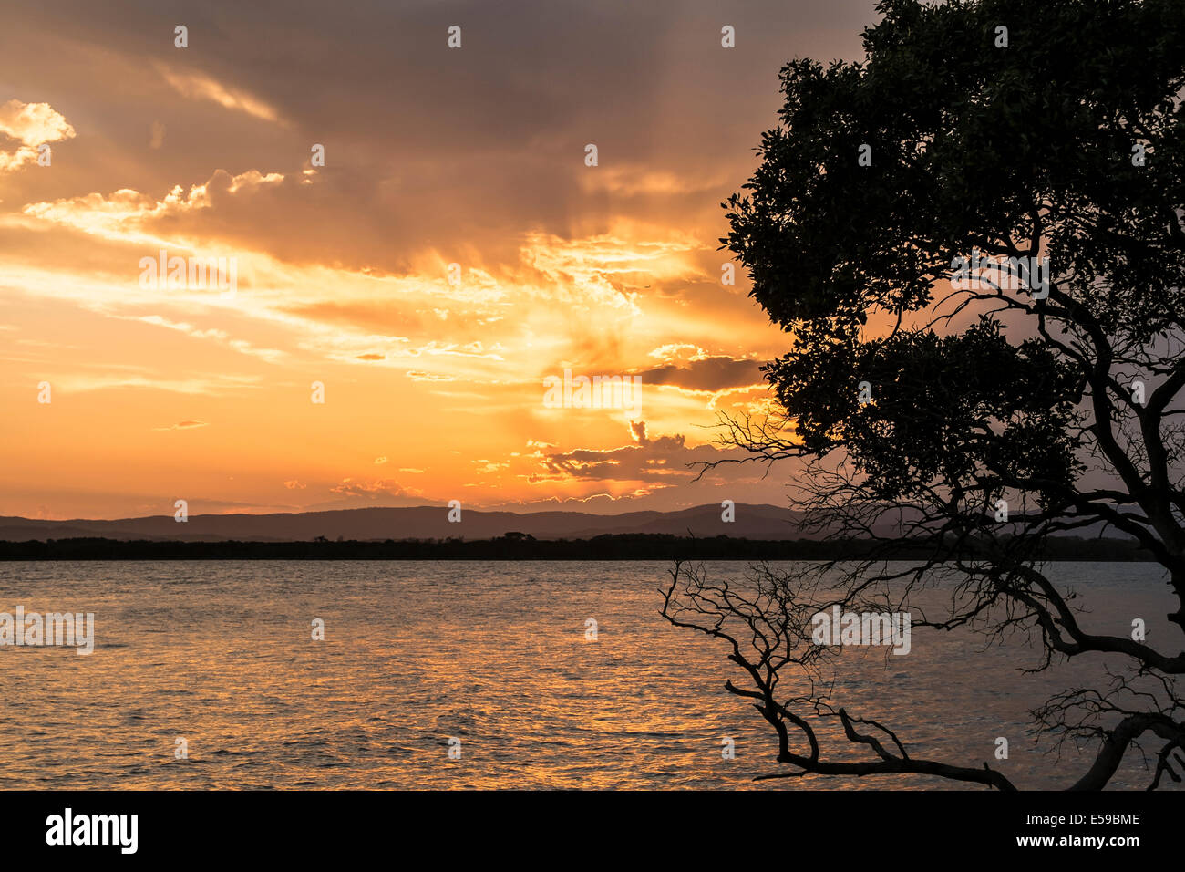 Sunset over Hays Inlet at Clontarf Stock Photo - Alamy