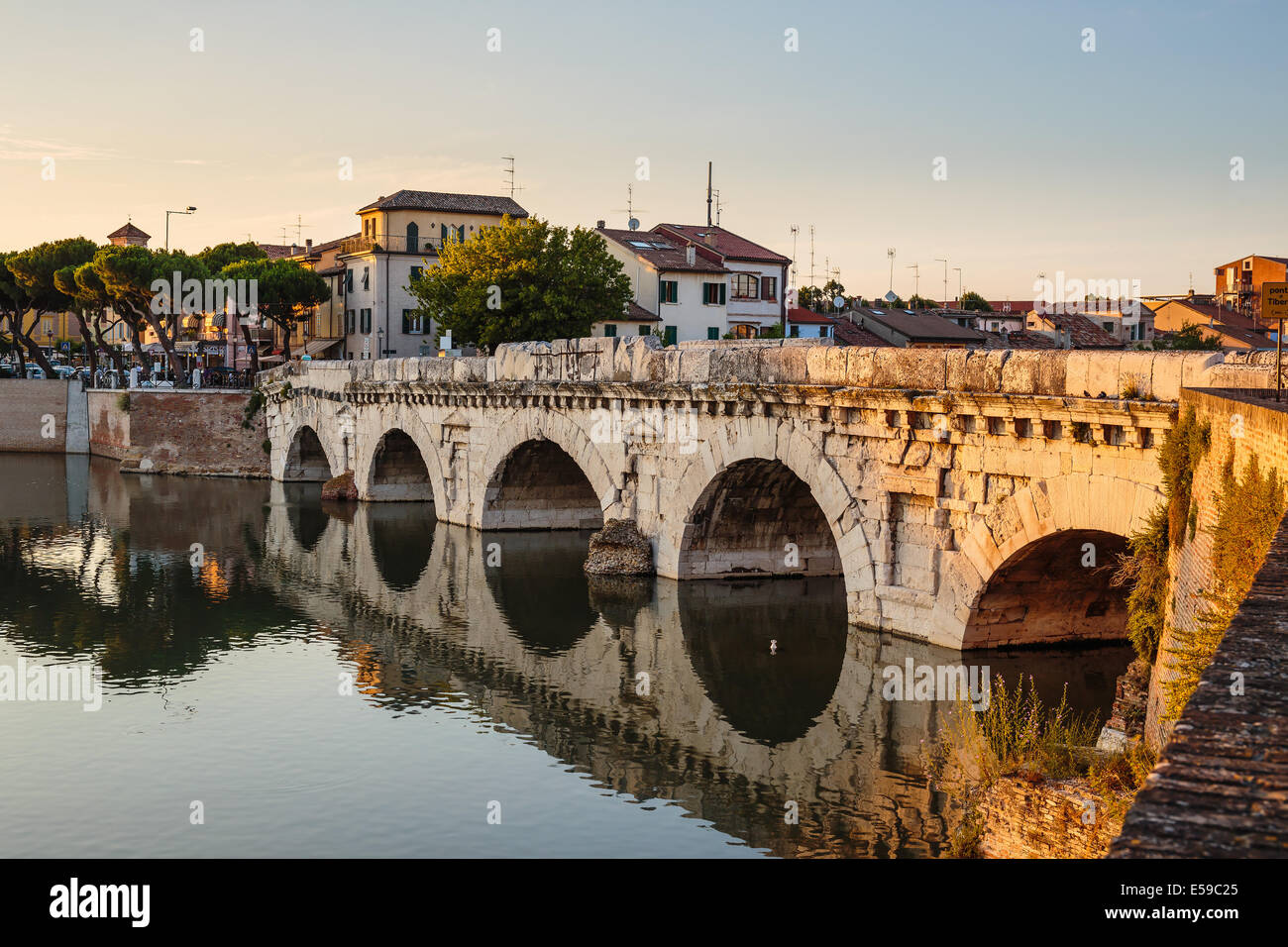 Bridge tiberio rimini hi-res stock photography and images - Alamy