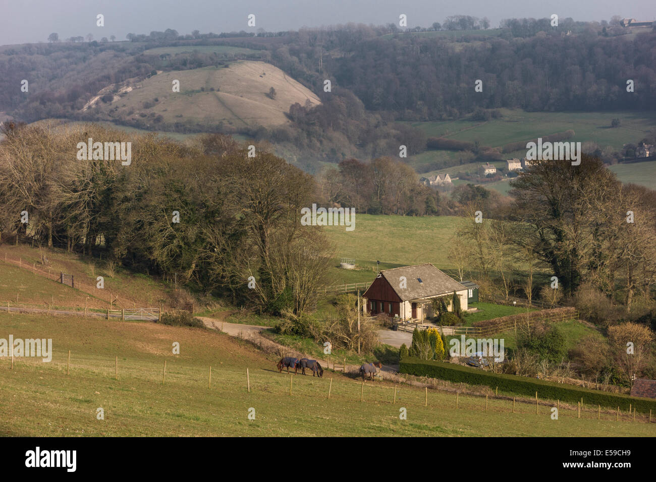 Uk gloucestershire stroud slad valley hi-res stock photography and ...