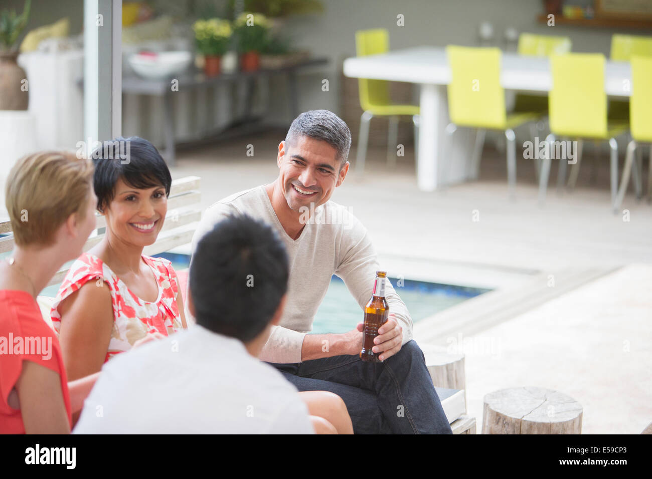 Mature couple party with friends hi-res stock photography and images ...