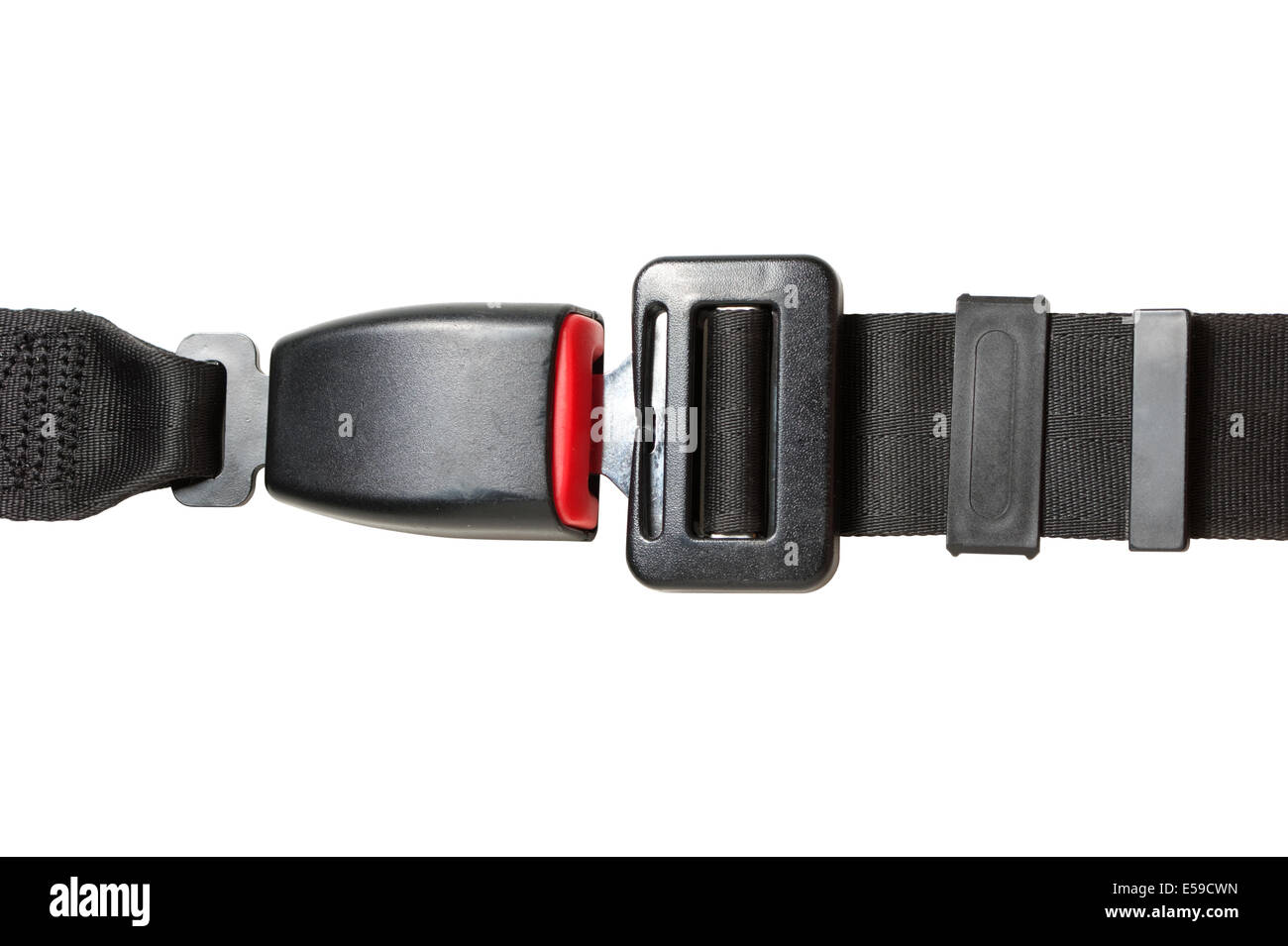 automobile safety belt isolated on a white background Stock Photo - Alamy