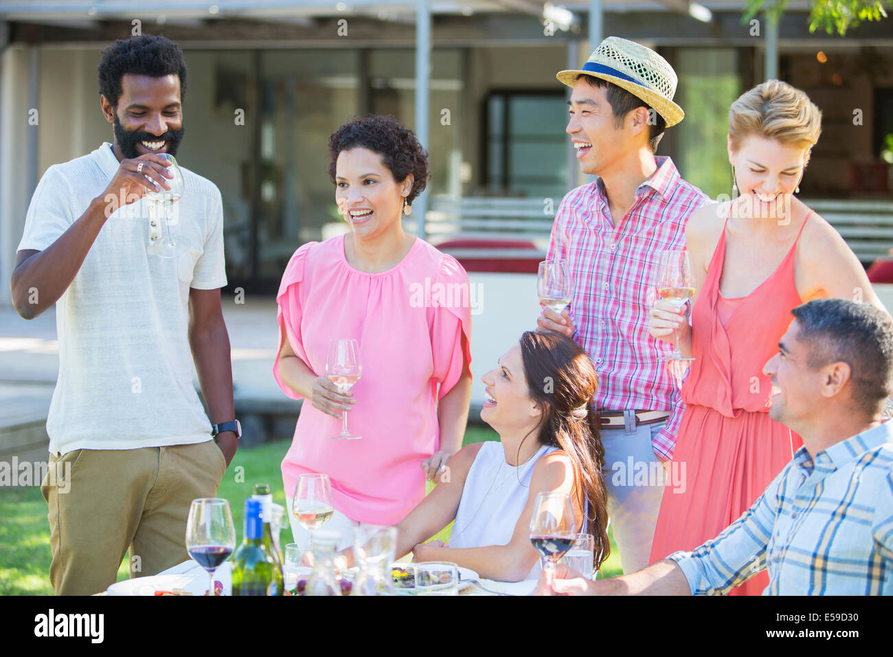 Friends Relaxing Together Party High Resolution Stock Photography and ...
