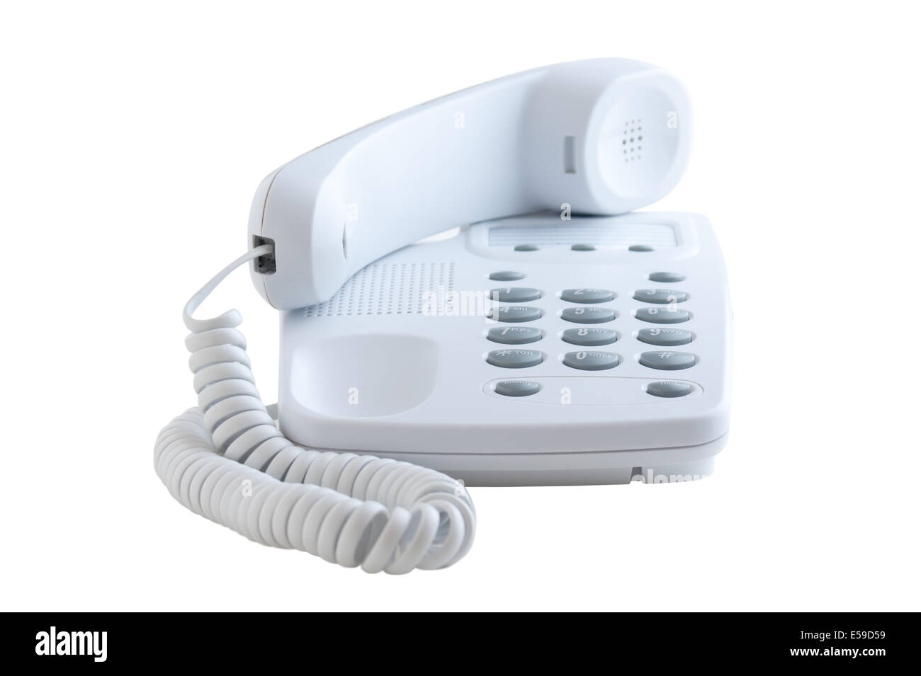 classic phone isolated on a white background Stock Photo - Alamy