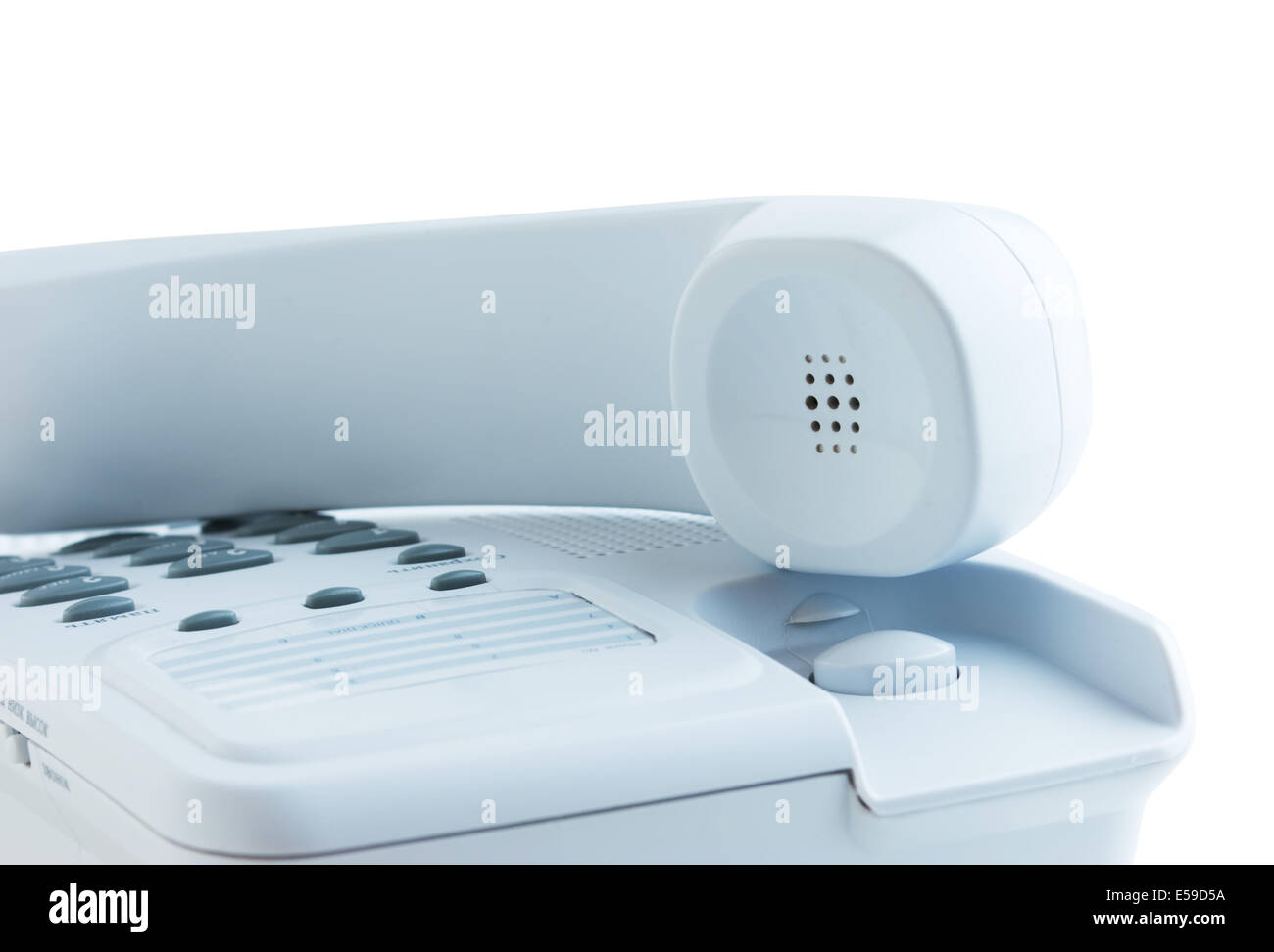 classic phone isolated on a white background Stock Photo - Alamy