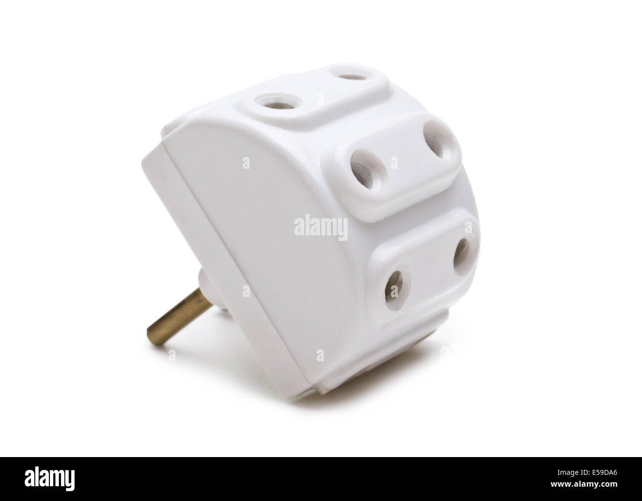 electrical tee isolated on a white background Stock Photo - Alamy