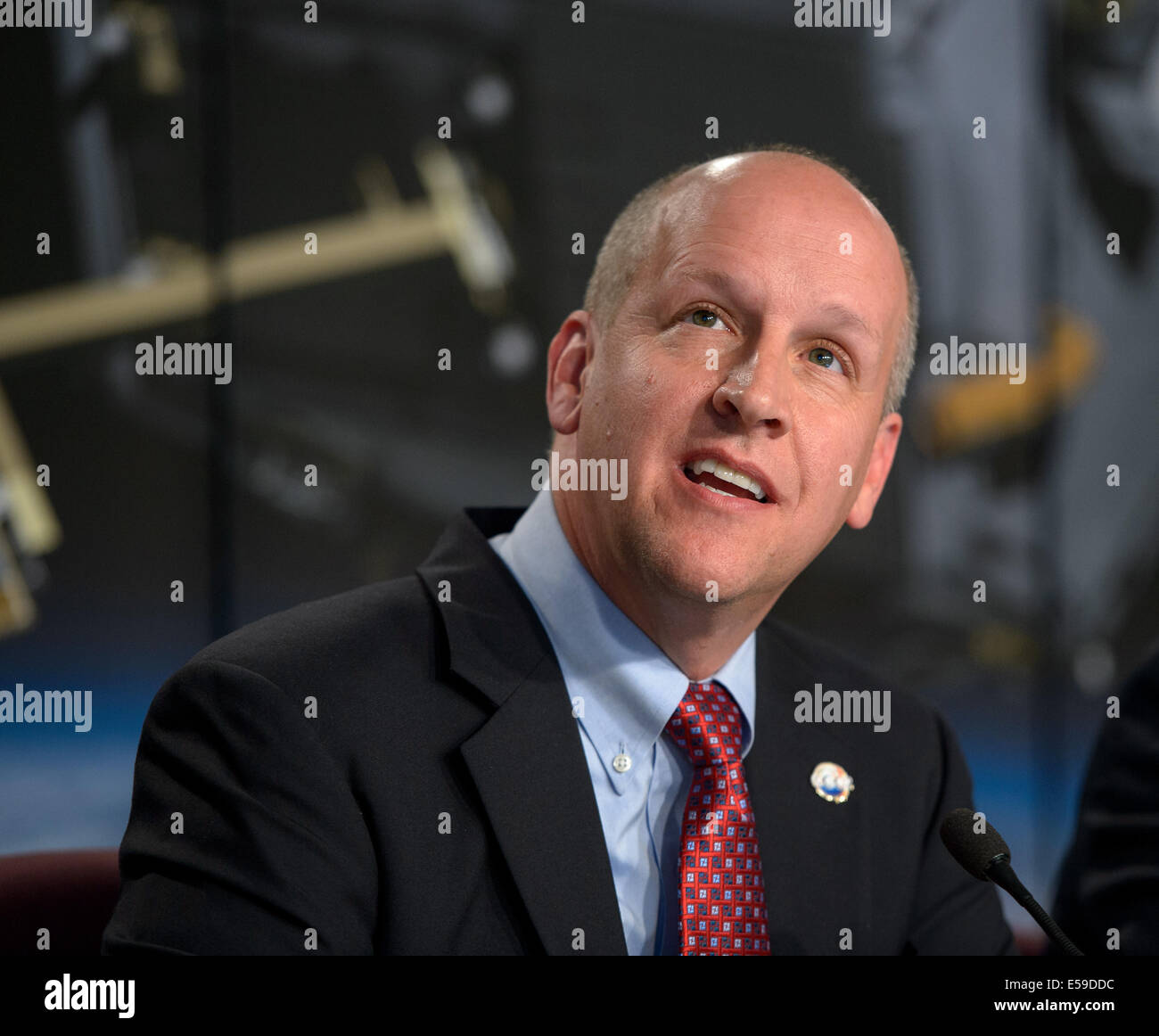 NASA's Tim Dunn, launch director, discusses the Orbiting Carbon Observatory-2 (OCO-2) spacecraft ...