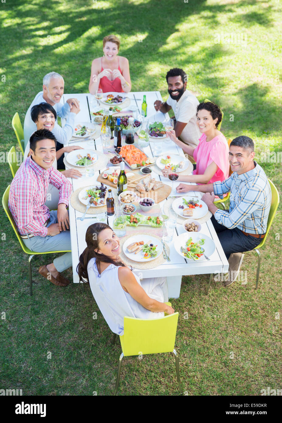 Group portrait smiling friends celebrating hi-res stock photography and ...
